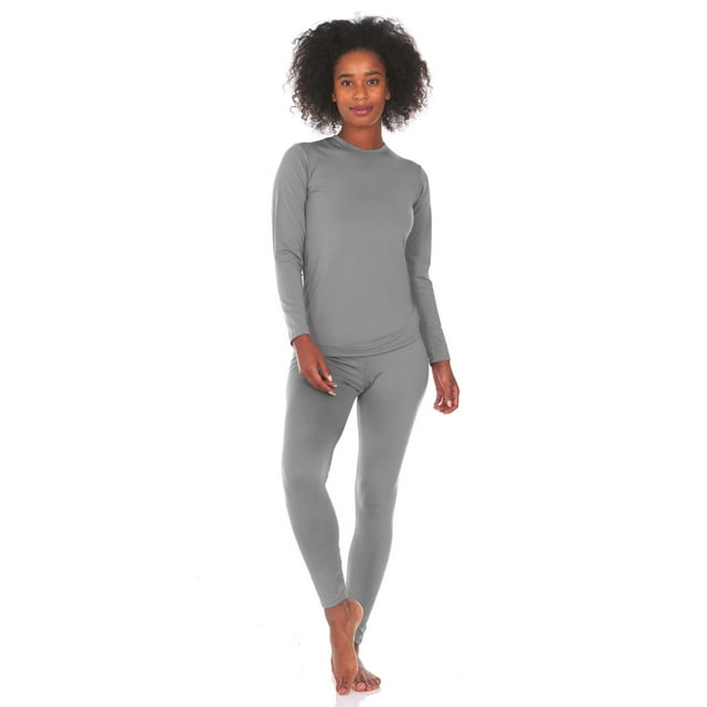 Thermajane Thermal Underwear for Women Crewneck Long Johns Set (XXS-3XL ...