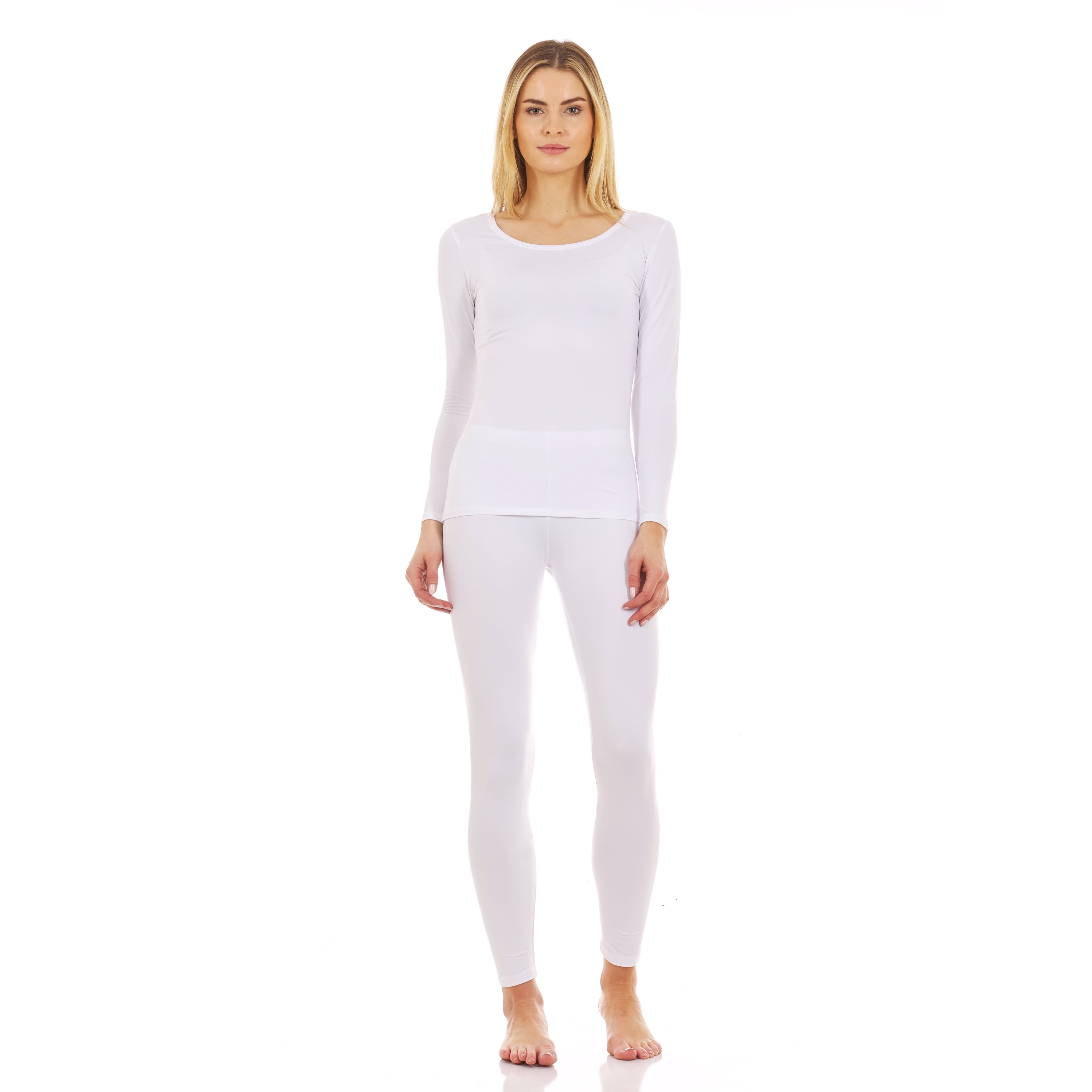 Thermajane Thermal Underwear for Women Long Johns Scoop Neck Set (XXS-3XL) - Walmart.com