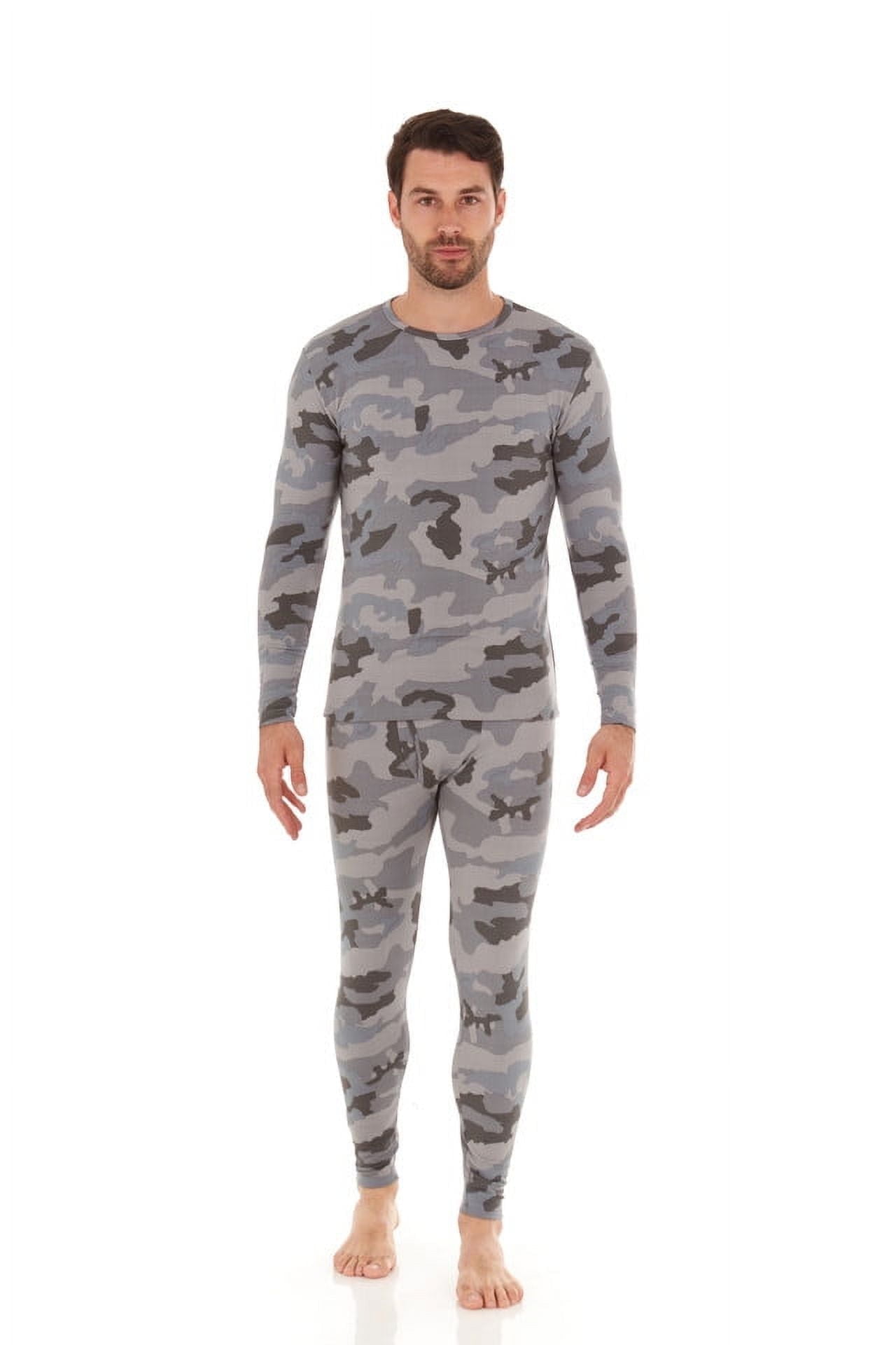 Thermajohn Long Johns Thermal Underwear for Men, Crewneck Set (XS-4XL ...