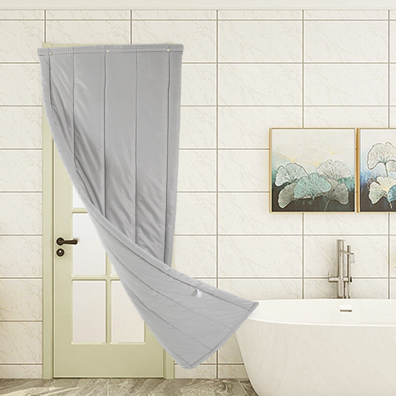 Thermal Blackout Insulated Door Curtain Noise Insulation Waterproof ...