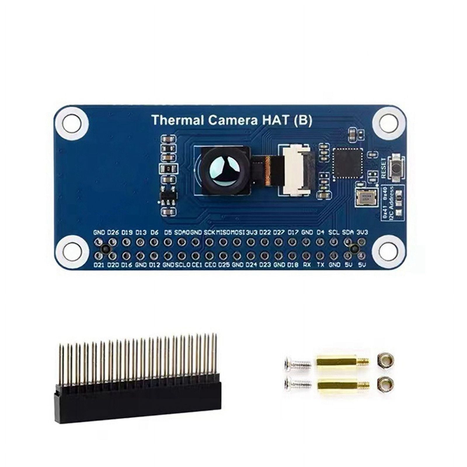 Thermal Camera HAT(B) Long-Wave IR Thermal Imaging Camera Module 40PIN ...