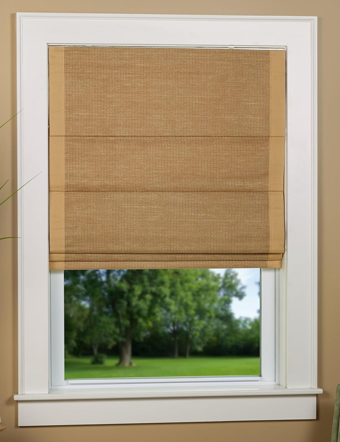 Thermal Cordless Shade with Wicker-Wheat Border, 27 by 63-Inch ...