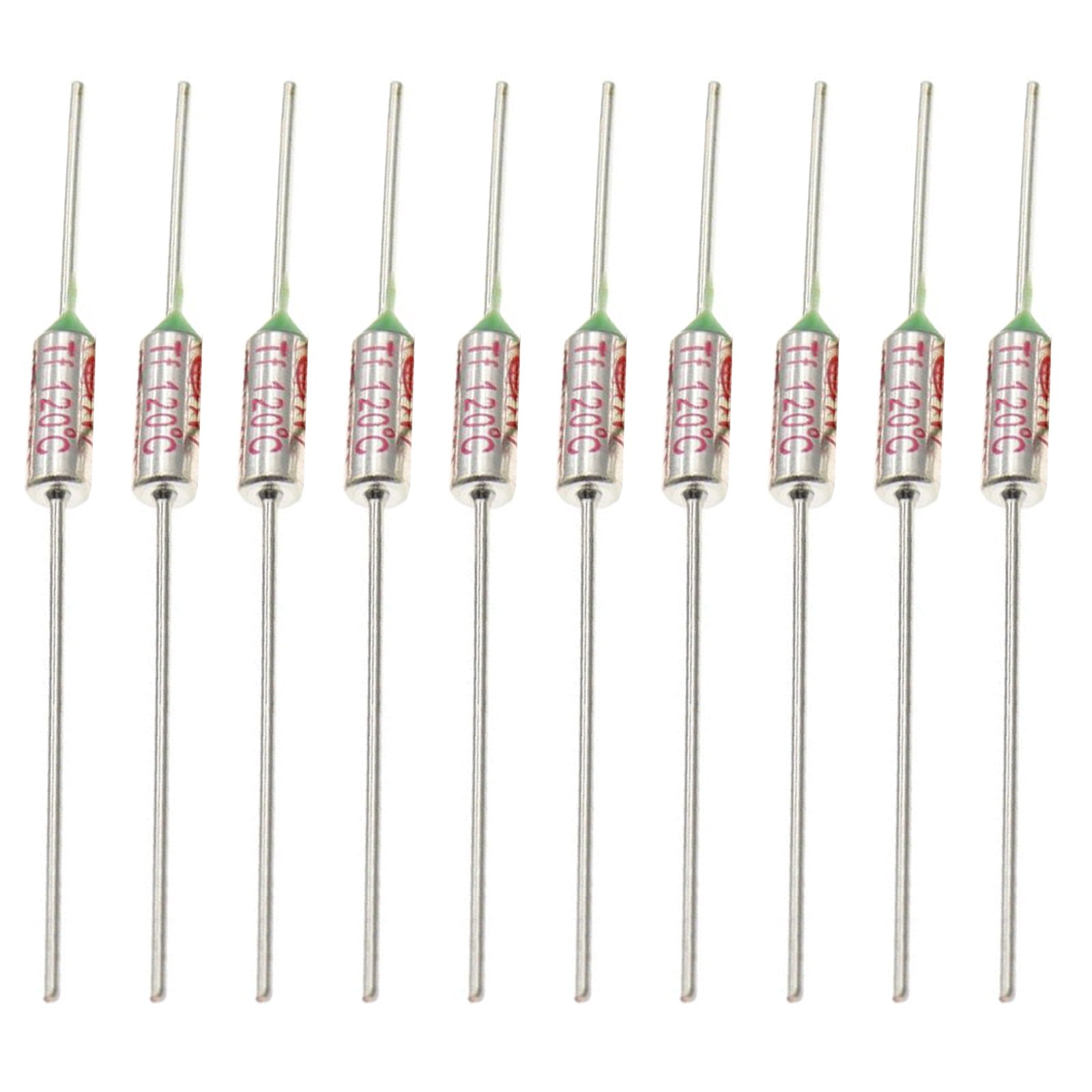 Thermal Cutoff Fuse 10 Pack - Circuit Cut Off Temperature Fuse AC250V ...