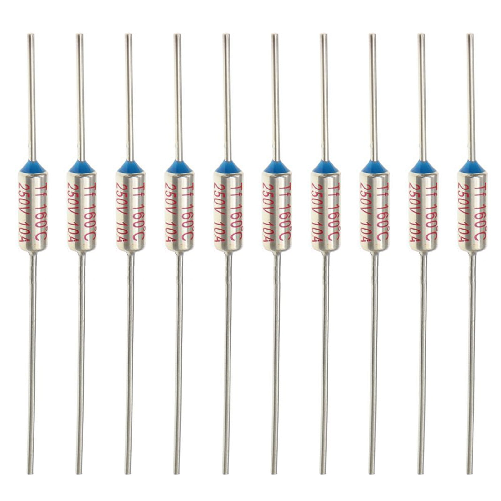 Thermal Cutoff Fuse 10 Pack - Circuit Cut Off Temperature Fuse AC250V ...