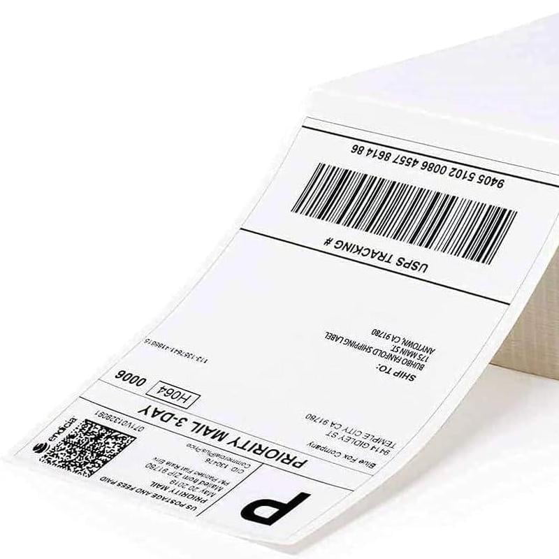 Thermal Direct Shipping Label - Pack of 300 4x6 Fanfold Labels ...