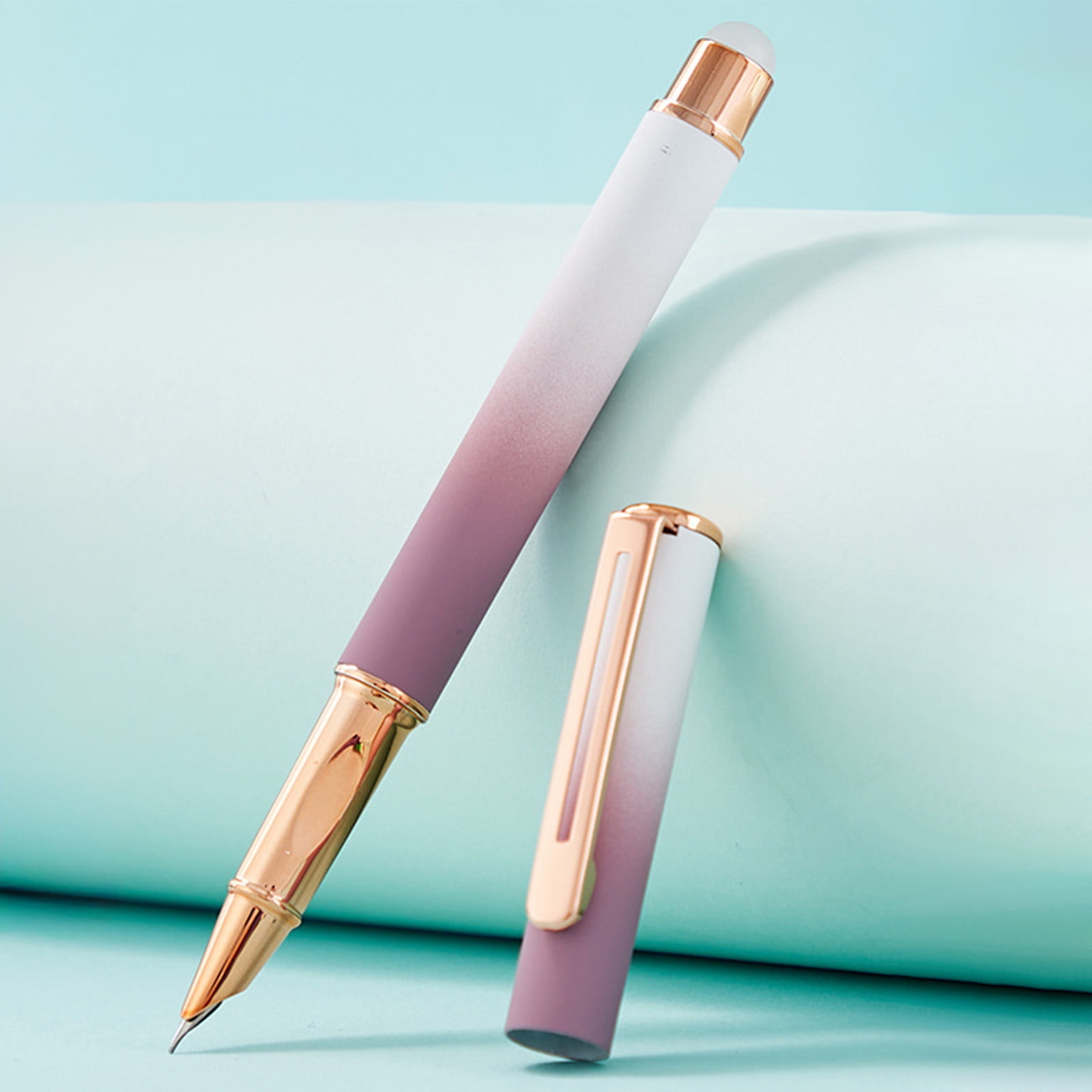 Thermal Erasable Pen | Gradient Metal Barrel | 0.38mm Fine Nib | Dual ...