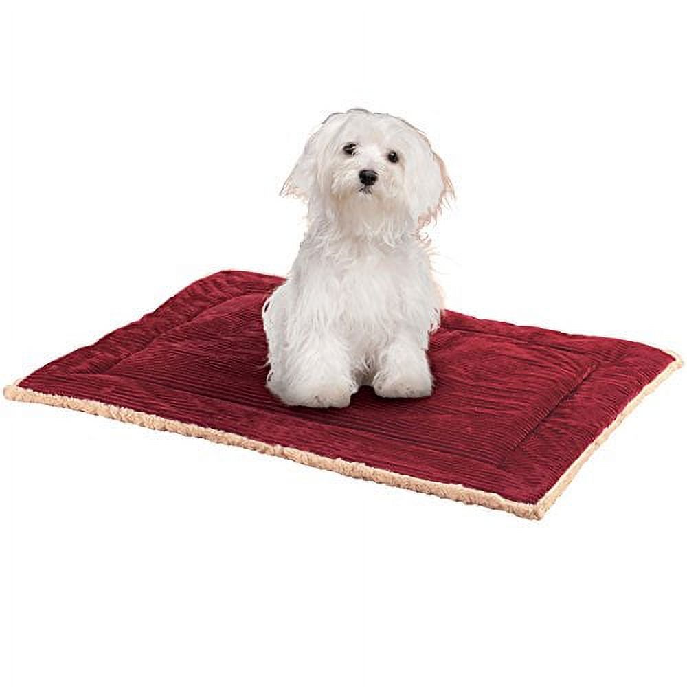 Thermal Faux Fur Pet Mat Burgundy Small - Walmart.com