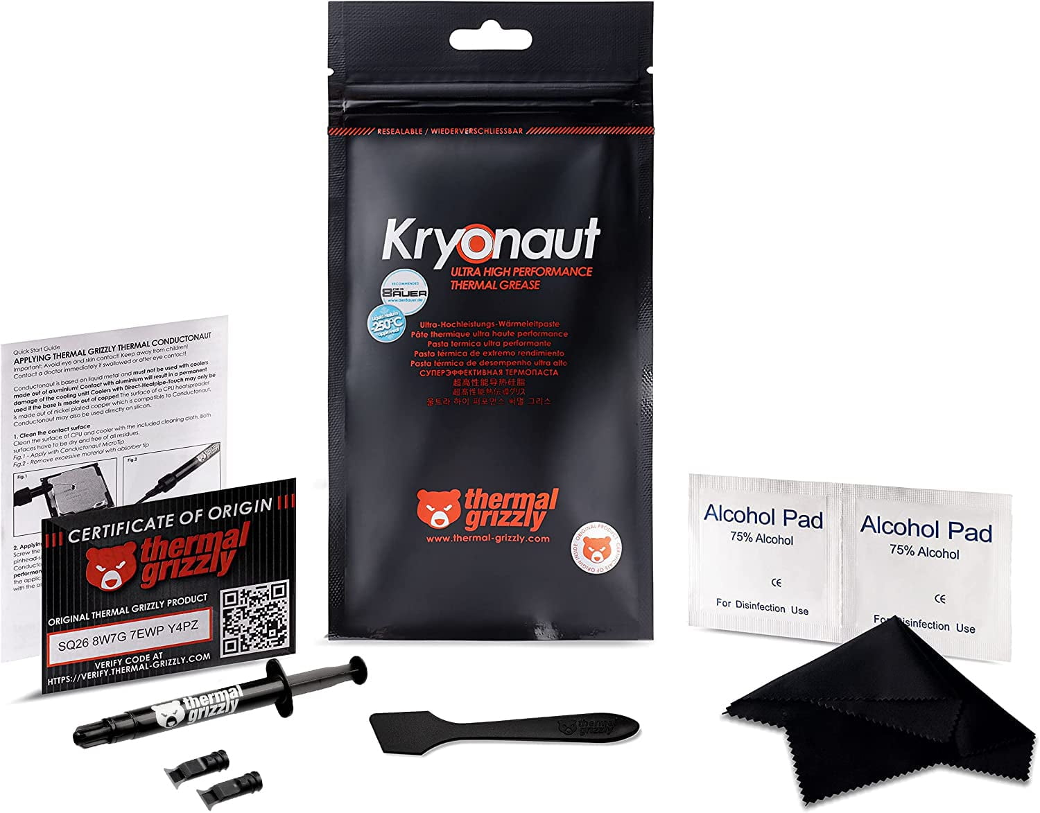 Thermal Grizzly Kryonaut CPU Cooling Compound for Processors, Graphics ...