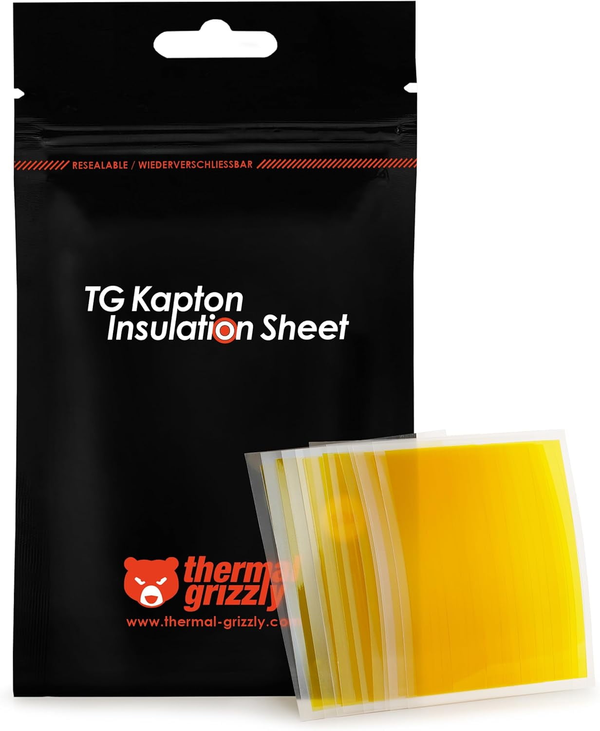 Thermal Grizzly TG-KIS-10-60-50 Kapton Insulation Sheet - 50x Stripes ...