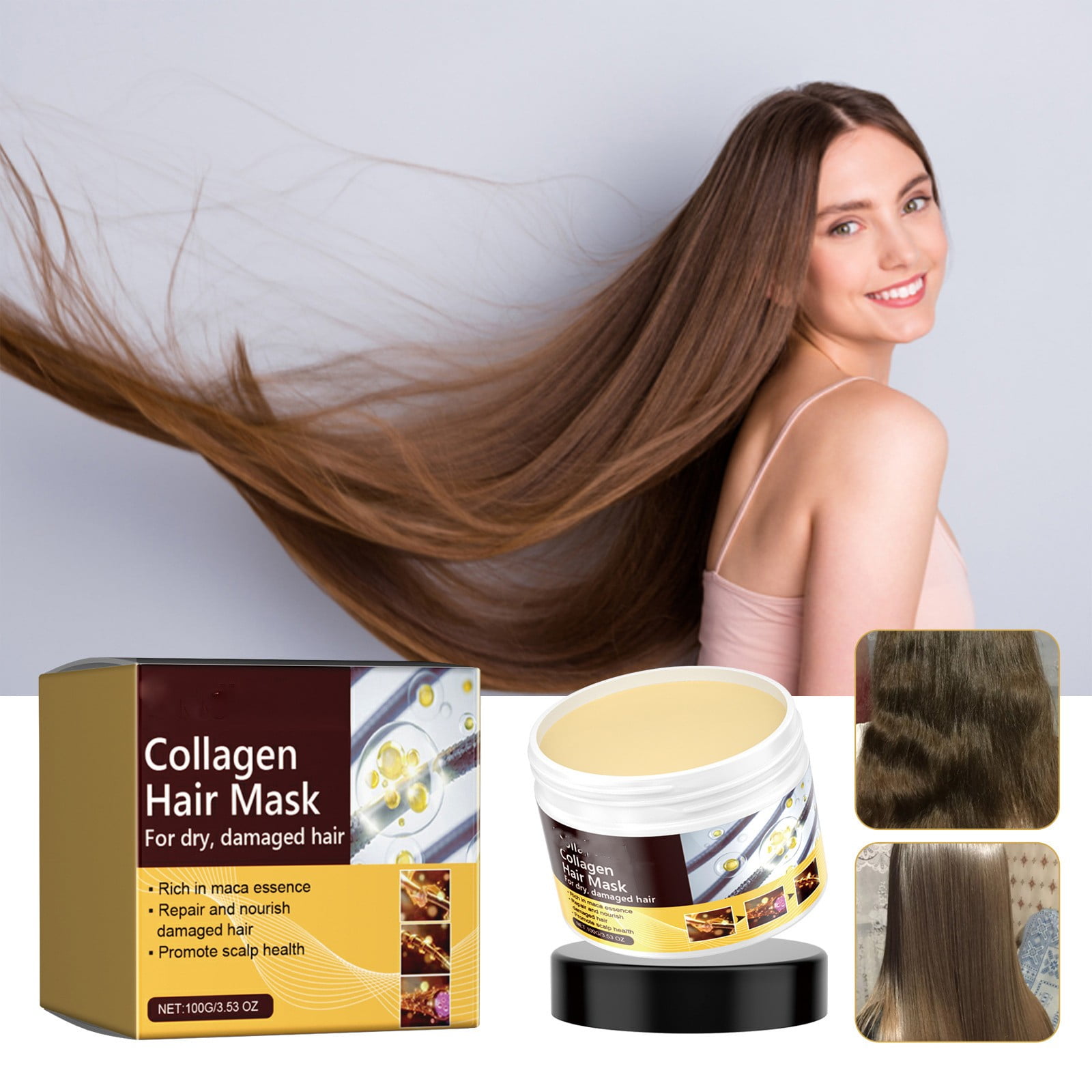 Thermal Heat Cap Collagen Hair Deep Conditioning Oil Collagen Hair For ...