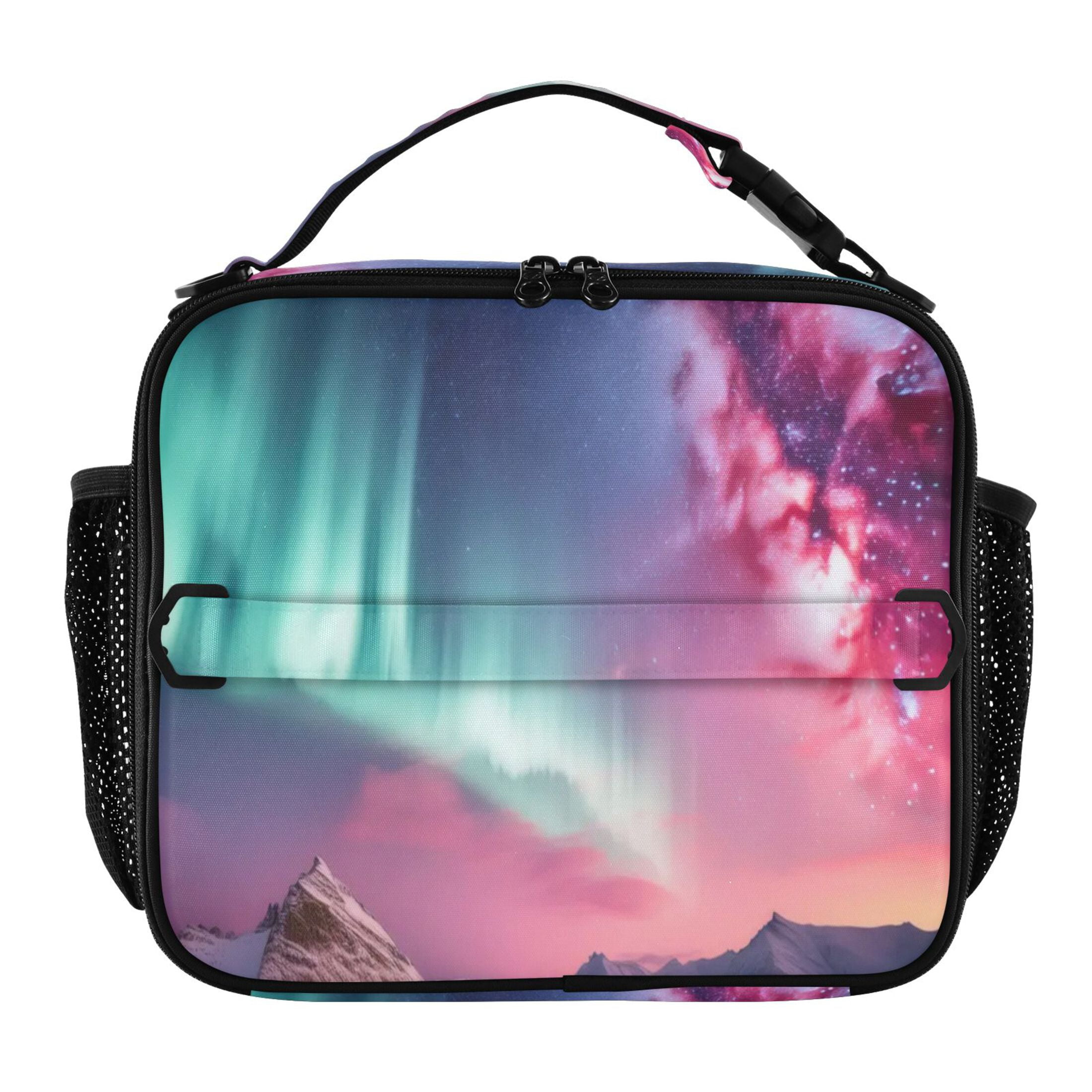 Thermal Insulated Lunch Bag 5.5 L with Side Mesh Pockets,Reusable ...