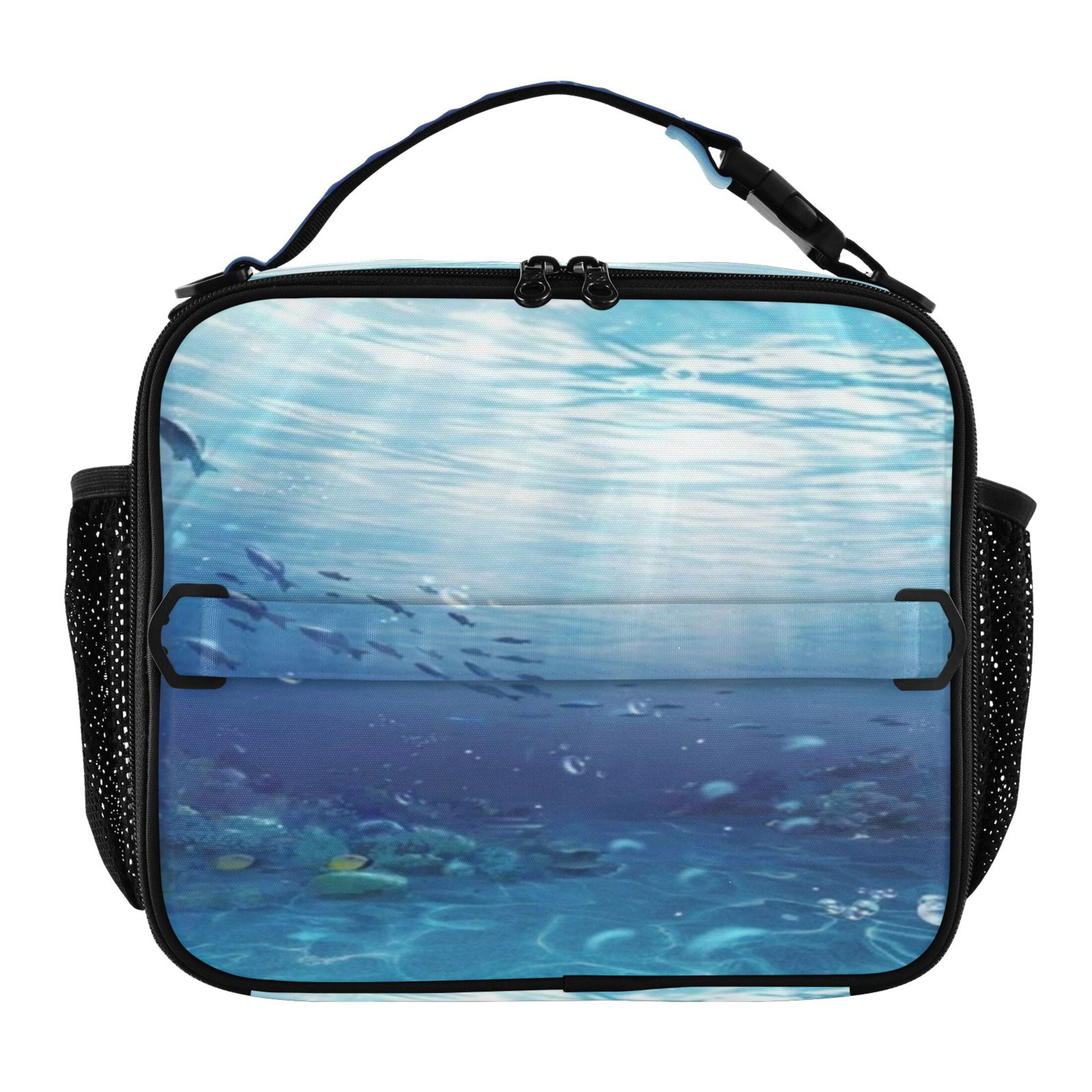 Thermal Insulated Lunch Bag 5.5 L with Side Mesh Pockets,Reusable ...