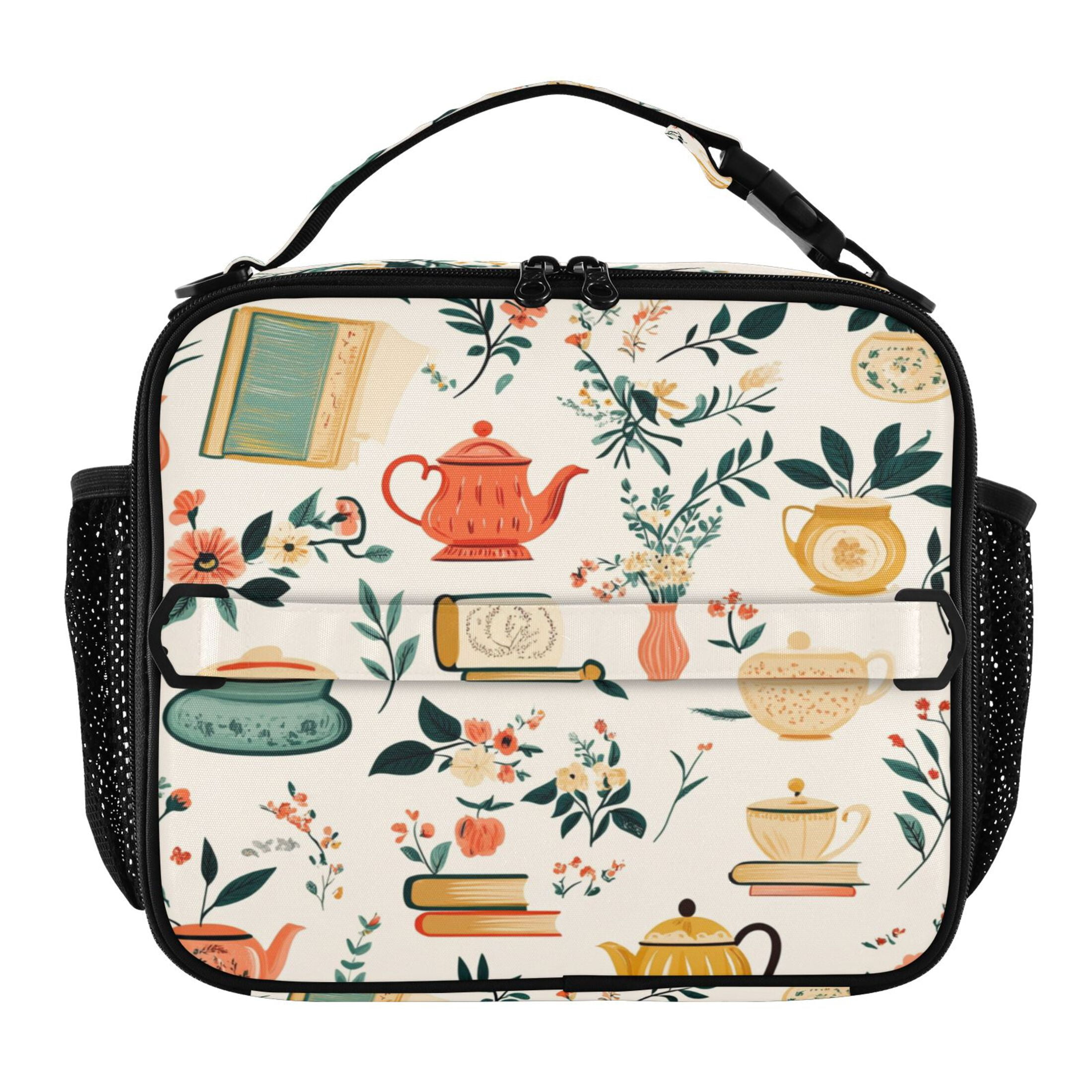 Thermal Insulated Lunch Bag 5.5 L with Side Mesh Pockets,Reusable ...