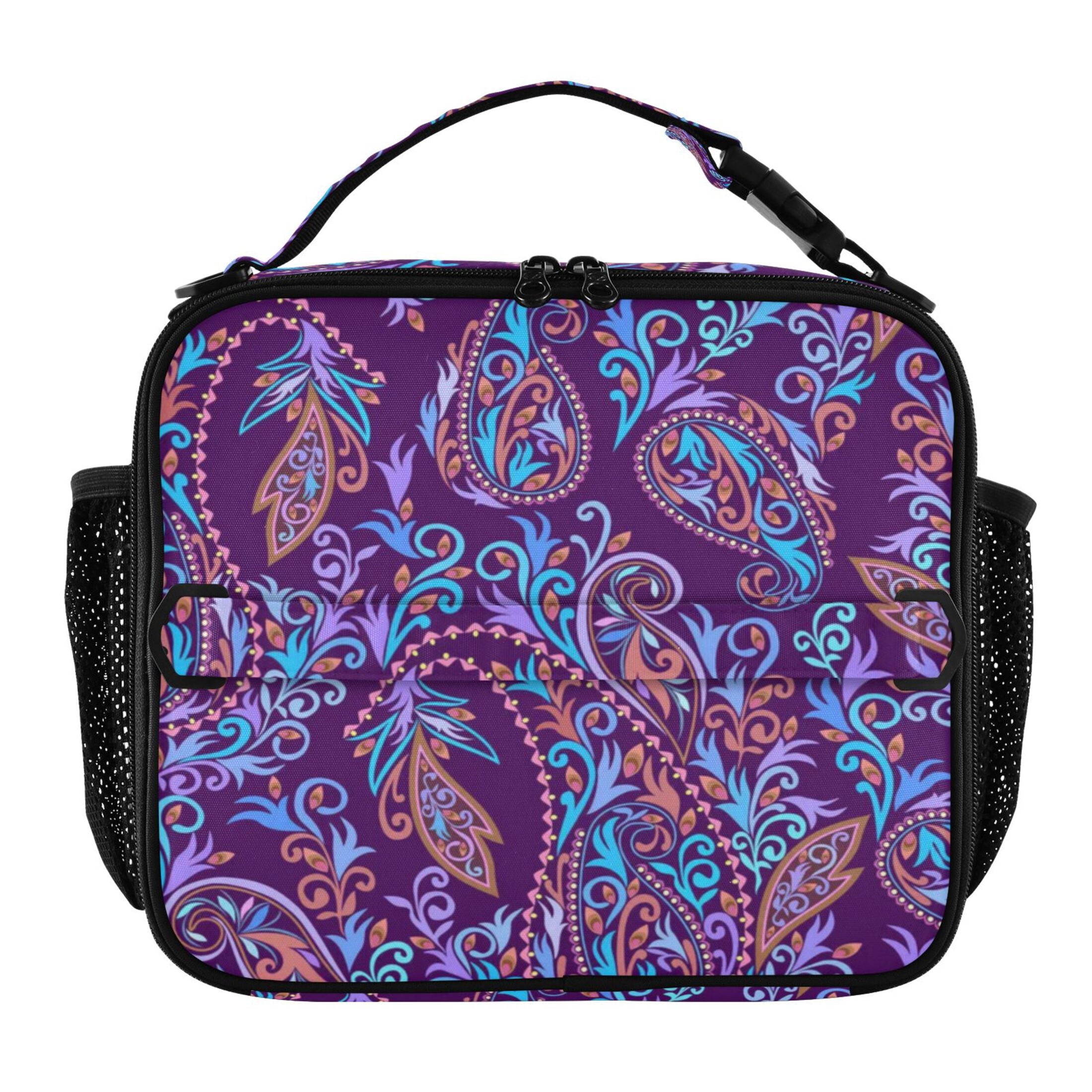 Thermal Insulated Lunch Bag 5.5 L with Side Mesh Pockets,Reusable ...