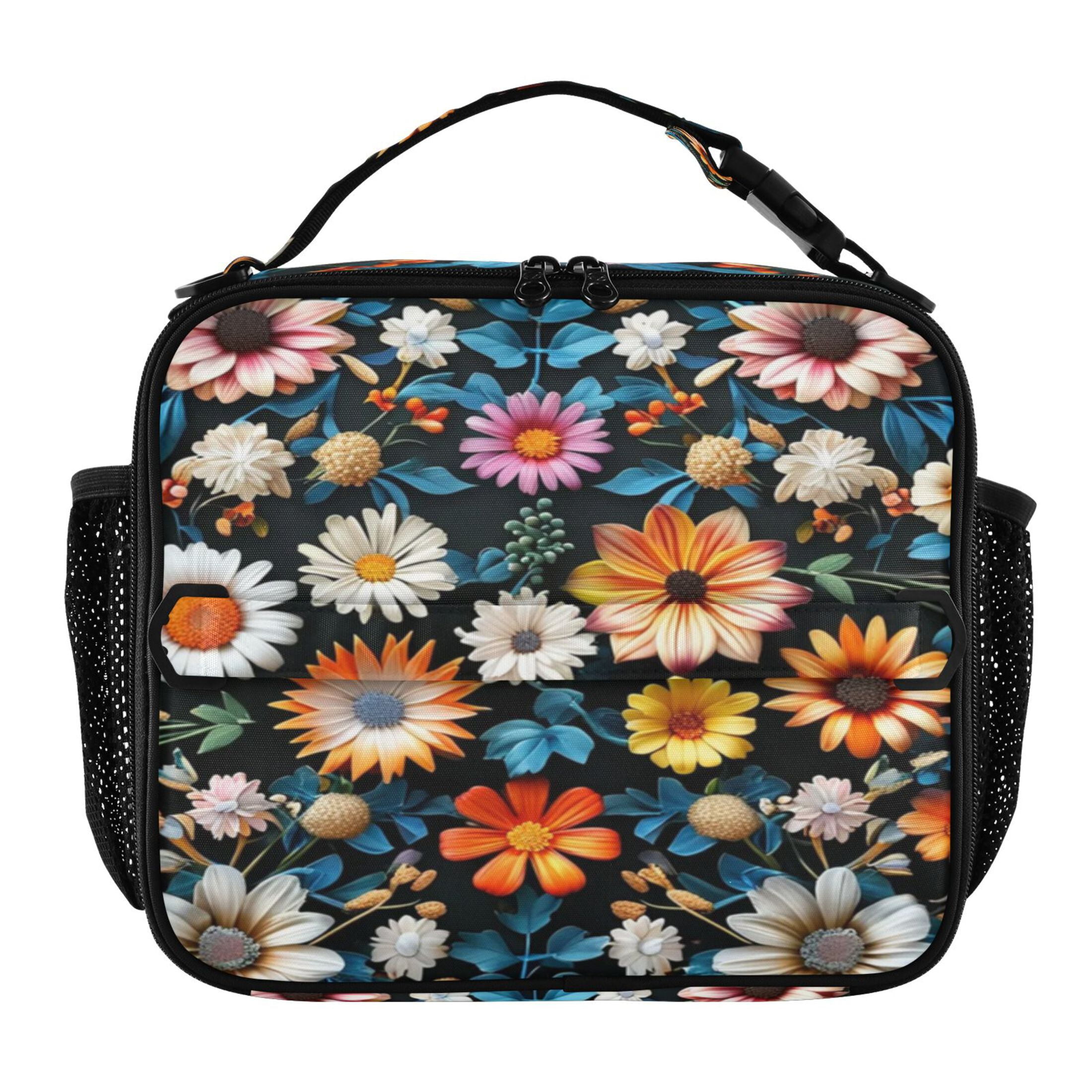 Thermal Insulated Lunch Bag 5.5 L with Side Mesh Pockets,Reusable ...