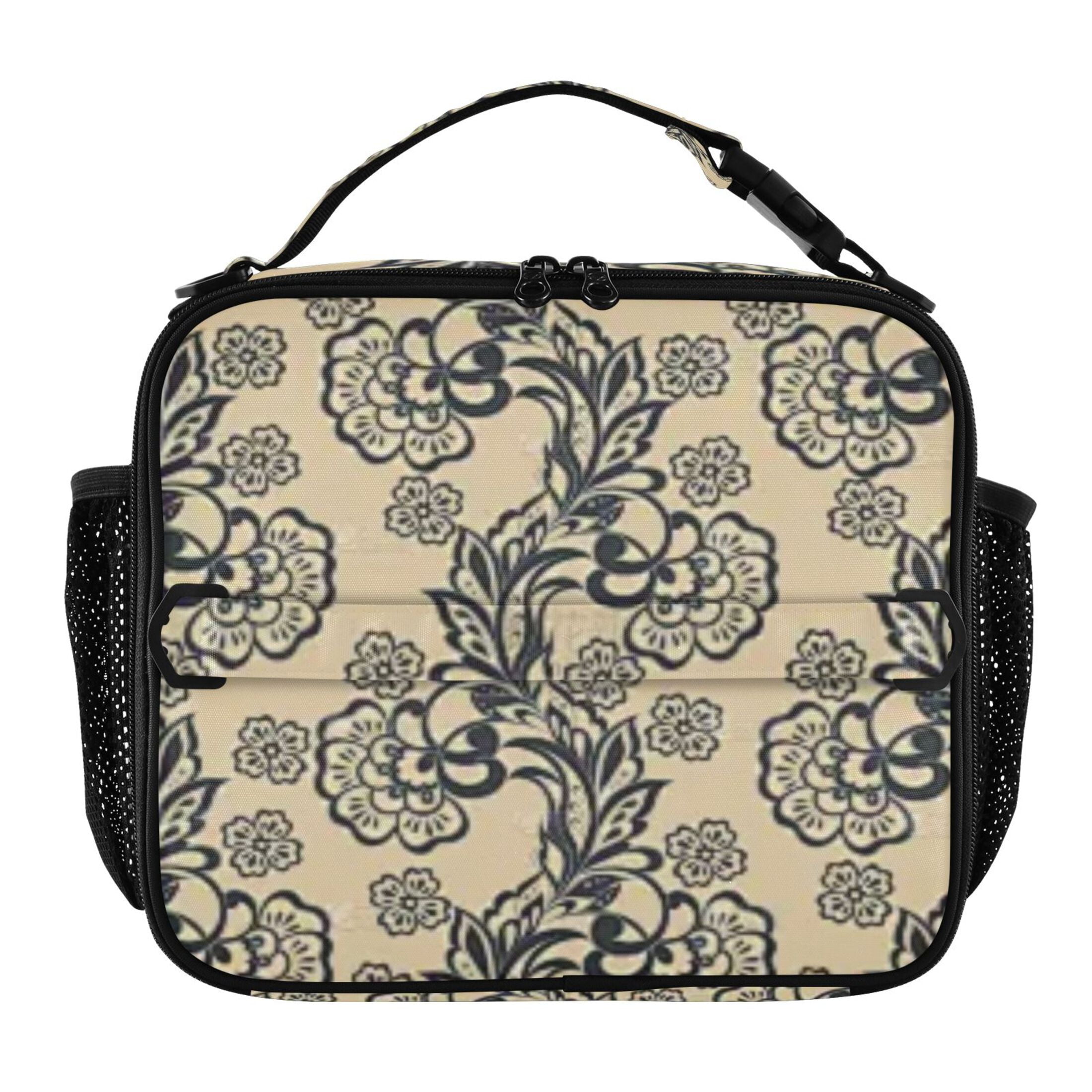 Thermal Insulated Lunch Bag 5.5 L with Side Mesh Pockets,Reusable ...