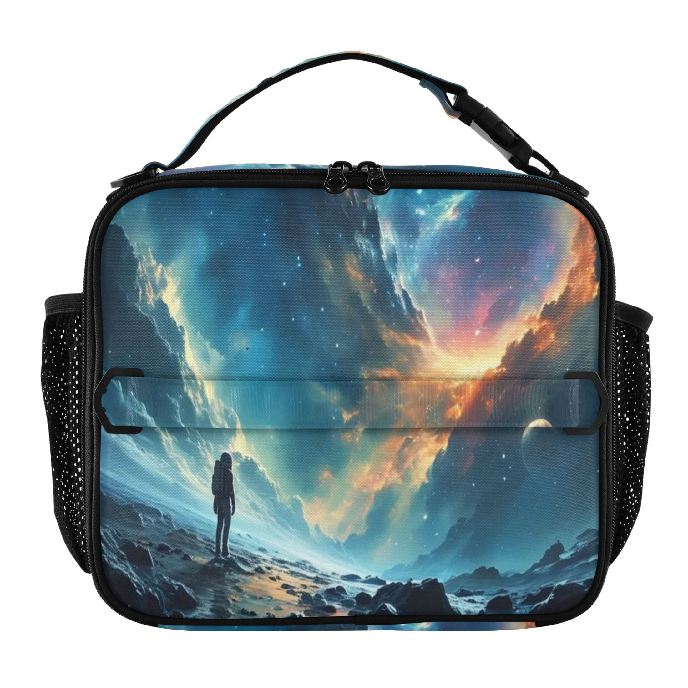 Thermal Insulated Lunch Bag 5.5 L with Side Mesh Pockets,Reusable ...