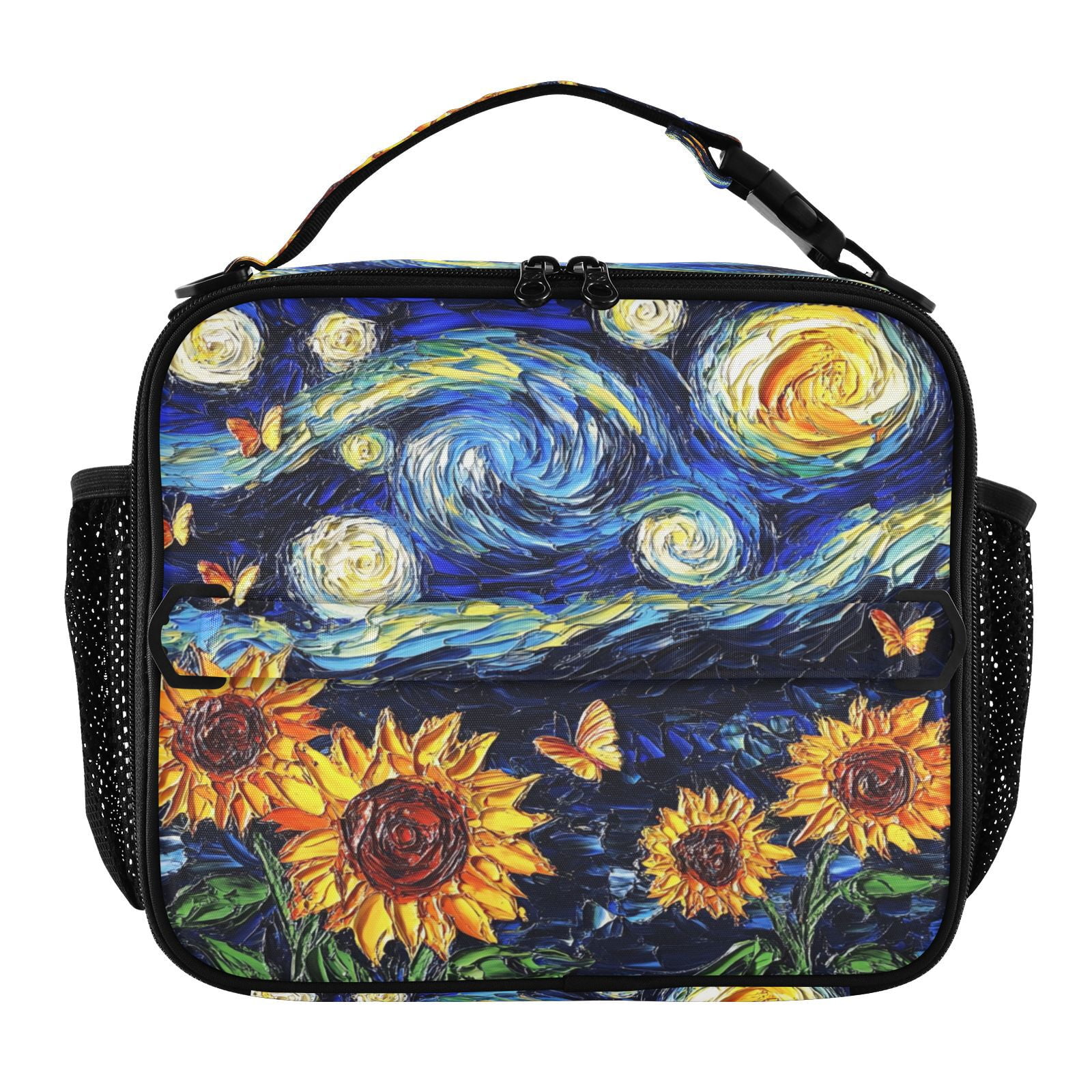 Thermal Insulated Lunch Bag 5.5 L with Side Mesh Pockets,Reusable ...