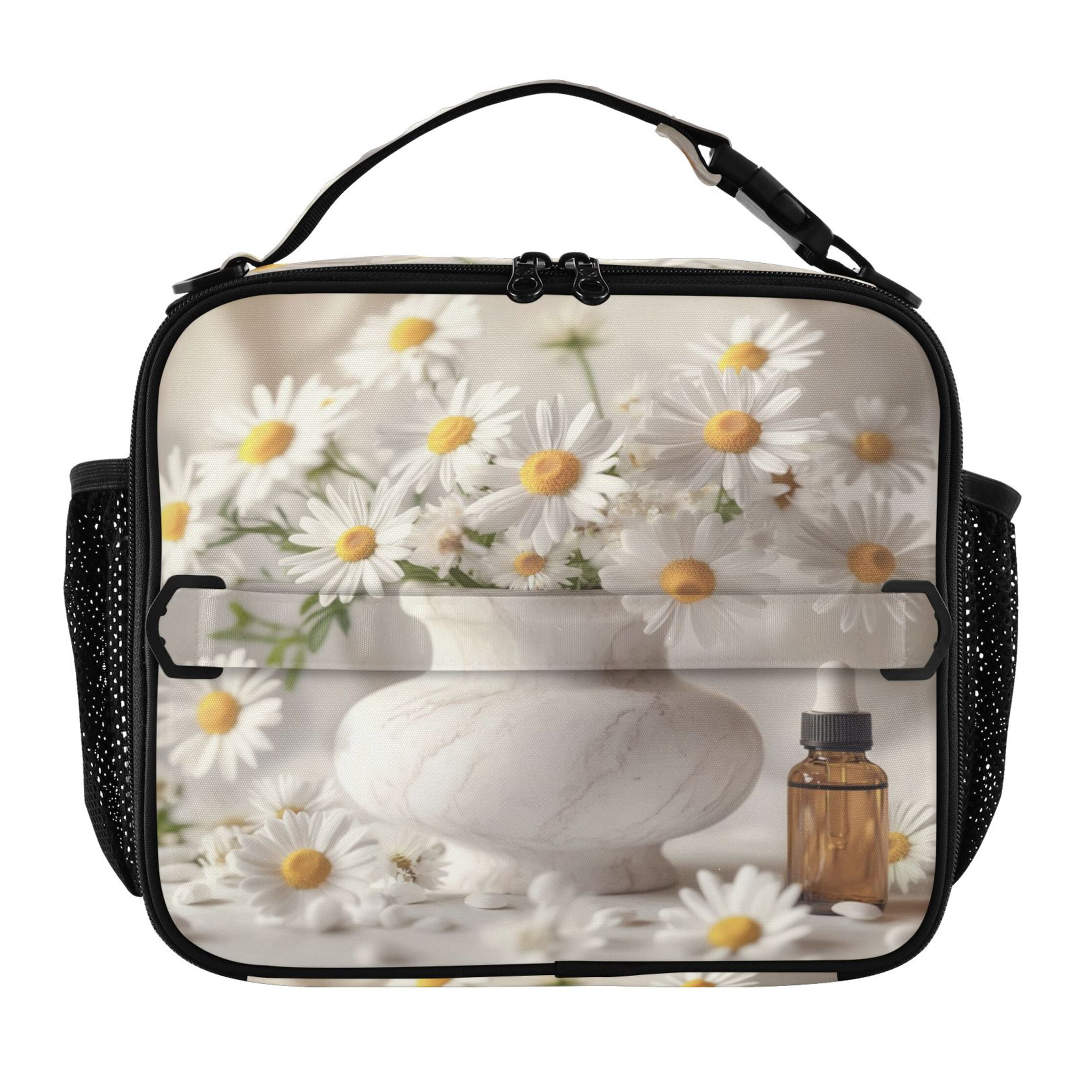 Thermal Insulated Lunch Bag 5.5 L with Side Mesh Pockets,Reusable ...