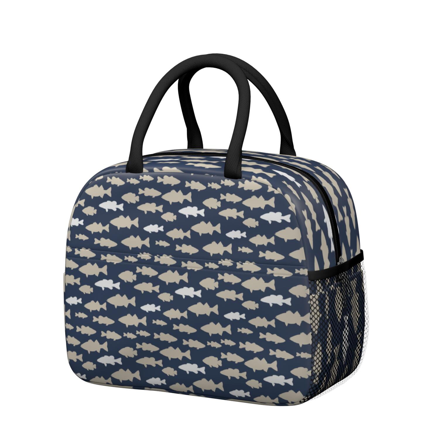 Thermal Insulated Lunch Tote with Marine Life and Tropical Beach Coral ...