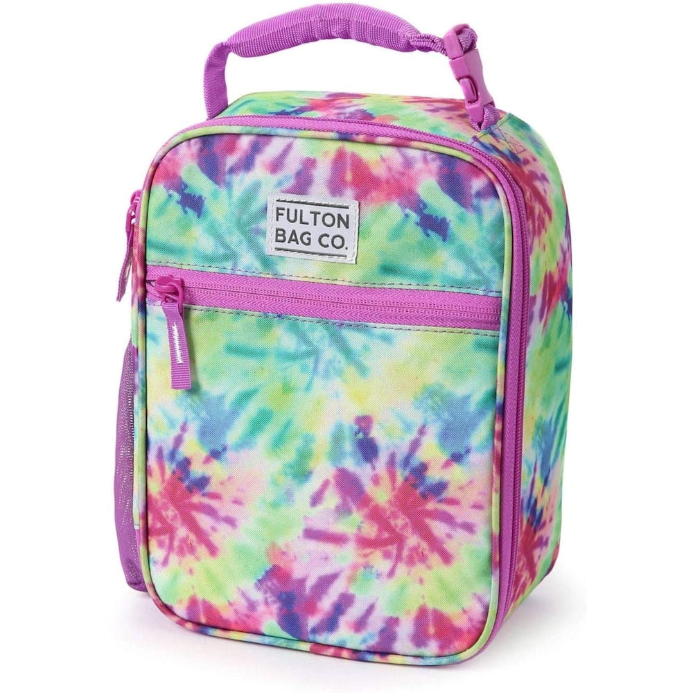 Thermal Insulated Zippered Lunch Bag Box Upright Hardbody Sturdy Pastel ...