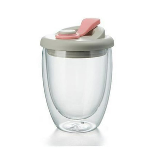 Thermal Insulation Glass Tumblers Double Walled Construction Spill ...