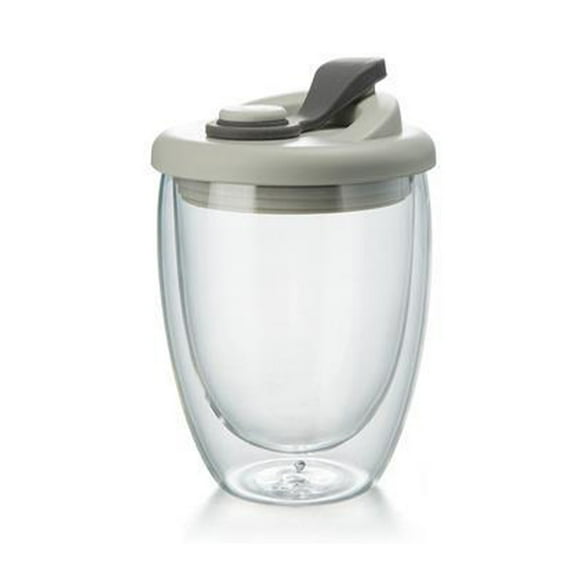 Thermal Insulation Glass Tumblers Double Walled Construction Spill ...