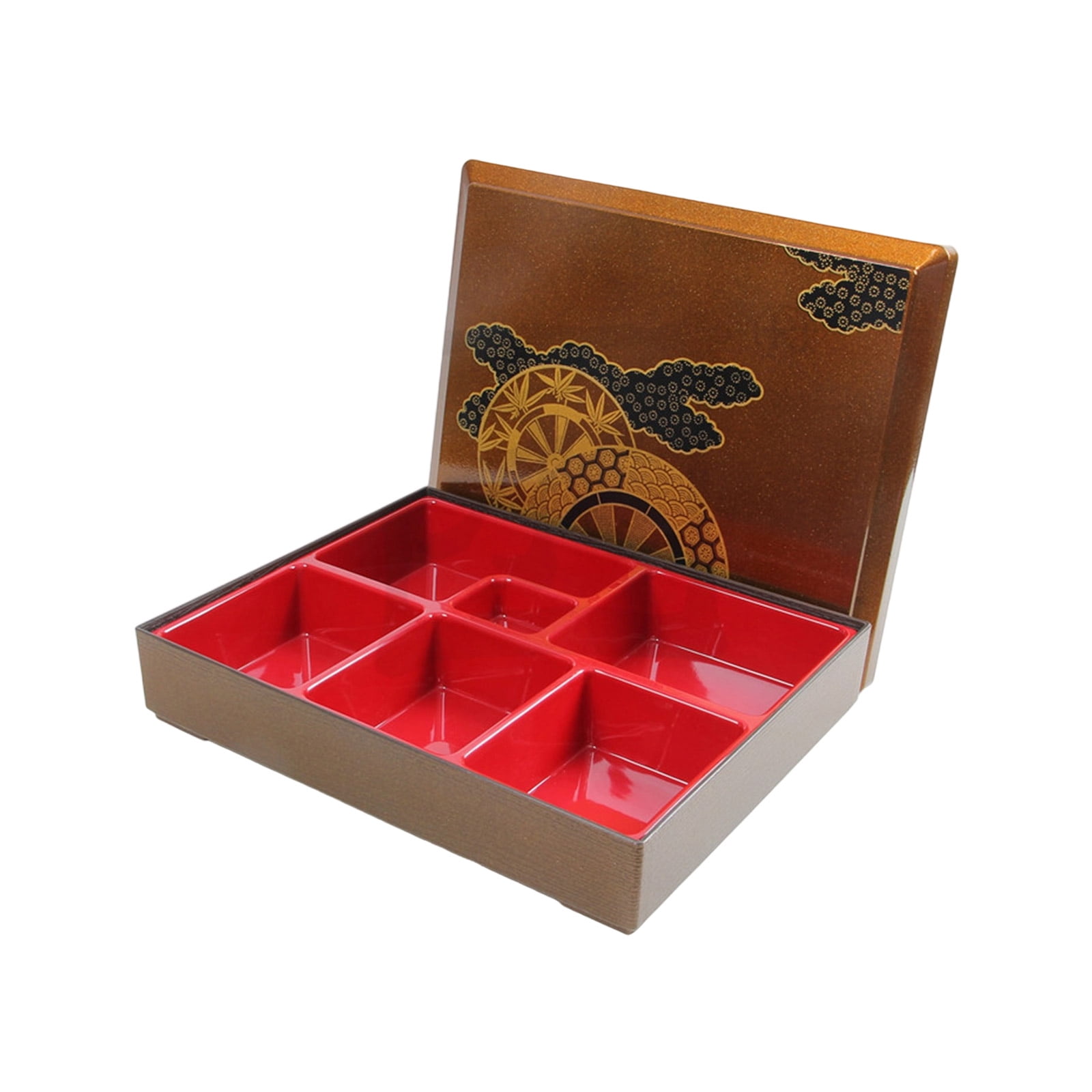Thermal Insulation Lunch Box 5/6 Section Divider Design Plastic Sturdy ...