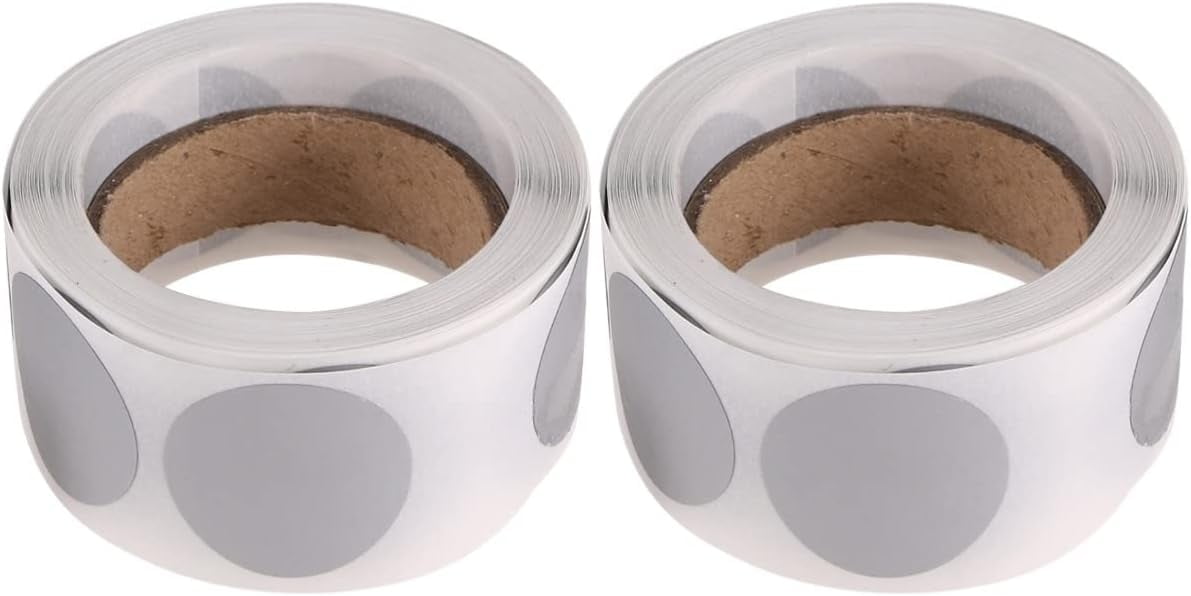 Thermal Label Circle Stickers 2 Rolls 300pcs Scrape DIY Adhesive ...