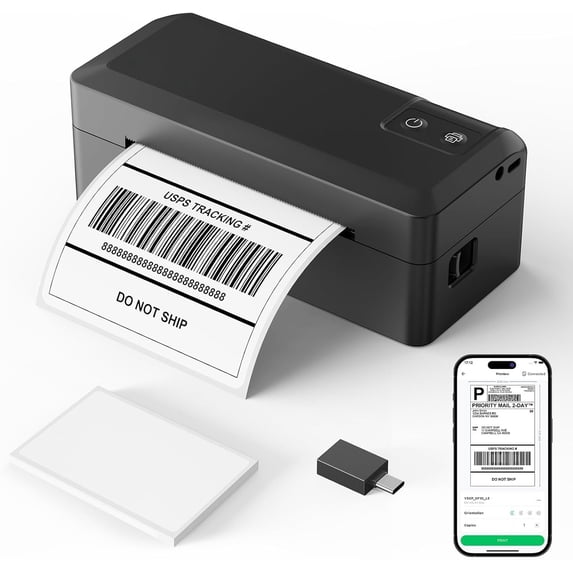 Thermal Label Printer, 4x6 Portable Label Printer, Label Maker for ...