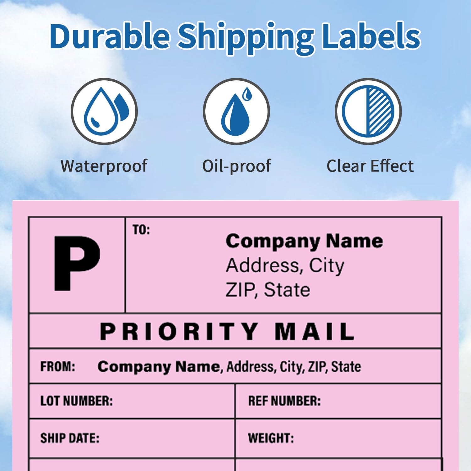 Thermal Label Printer Paper - 500 Pcs, 4"X6" Fan-Fold Label Shipping ...
