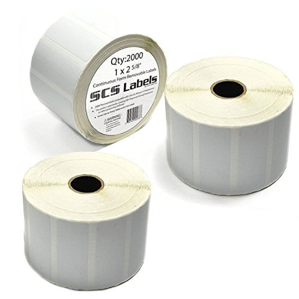 Thermal Label Printer Roll - 6000 (1 X 2 5/8) Removable Amazon FBA ...