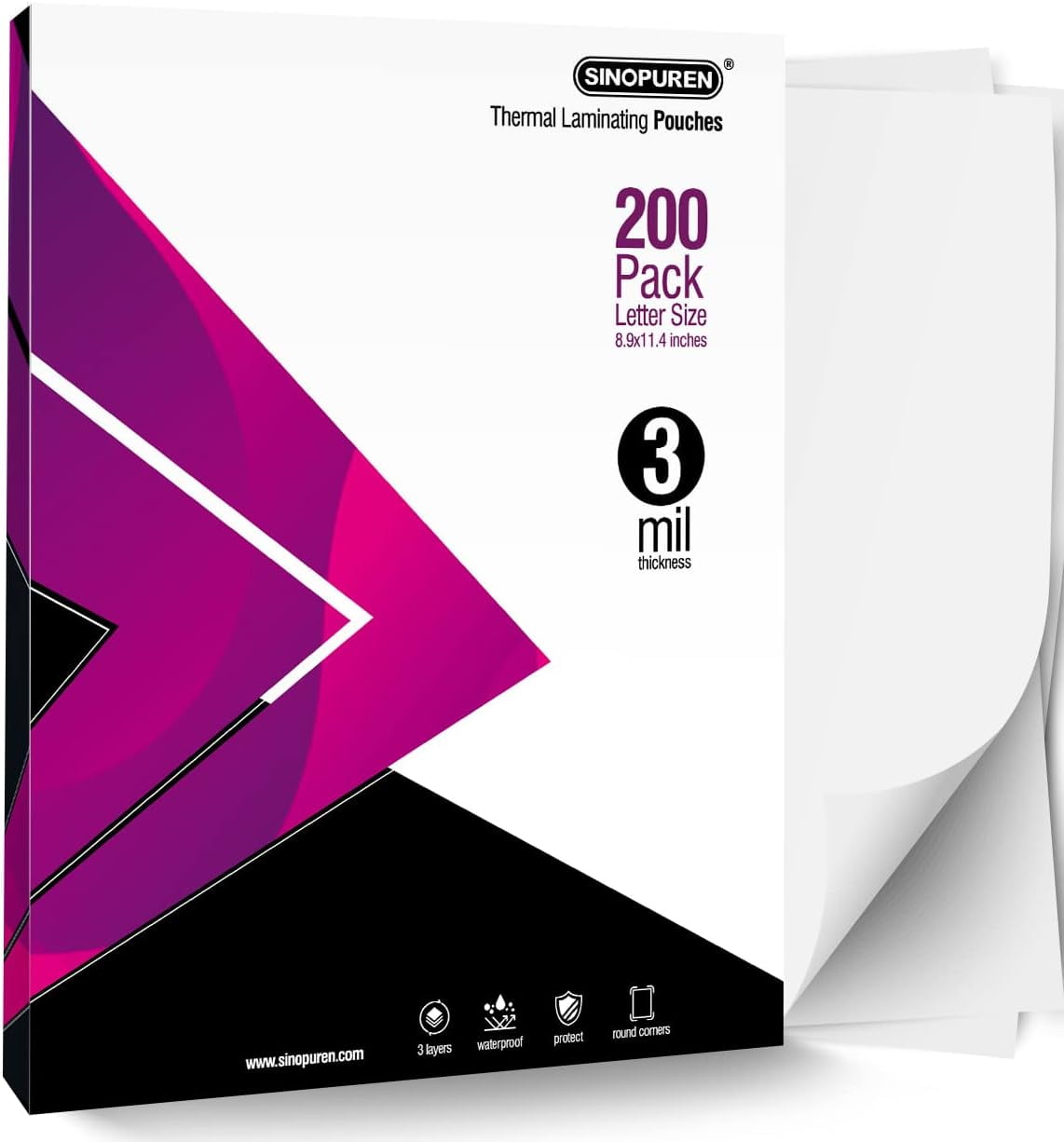 Thermal Laminating Pouches, il Laminating Sheets, 8.9x11.4 Inches ...
