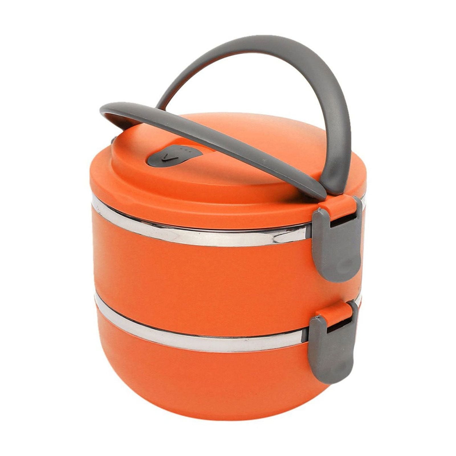 Thermal Lunch Box, 2 Tier Portable Insulated Bento Food Snack Container ...