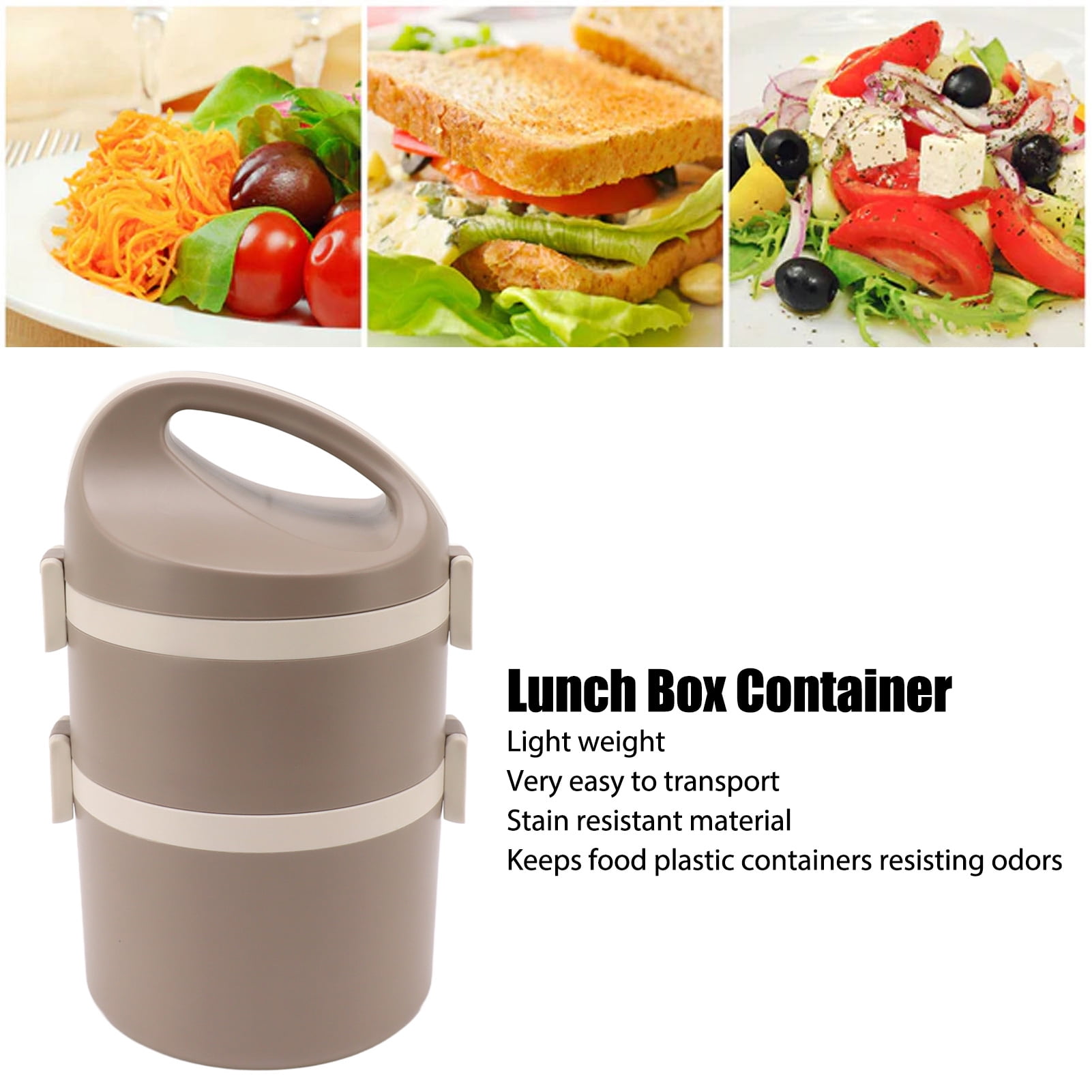 Thermal Lunch Box, Stainless Steel Thermal Insulated Bento Lunch Box, 2 ...