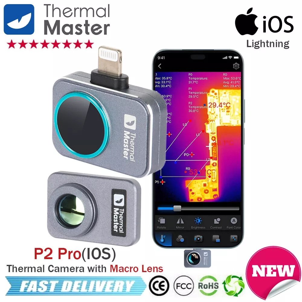 Thermal Master P2 Pro 256x192 High-Resolution Thermal Imaging Camera For iOS - Walmart.com