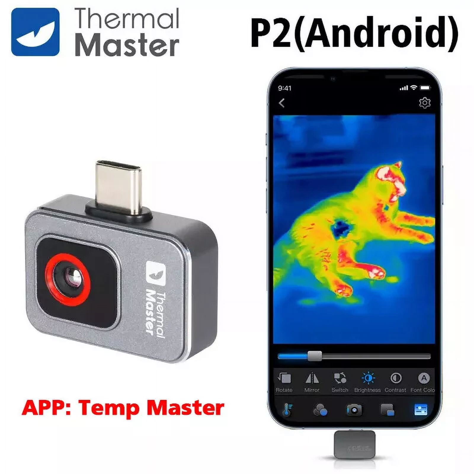 Thermal Master P2 World's 2nd Smallest For Android Phone Handheld Thermal Camera - Walmart.com