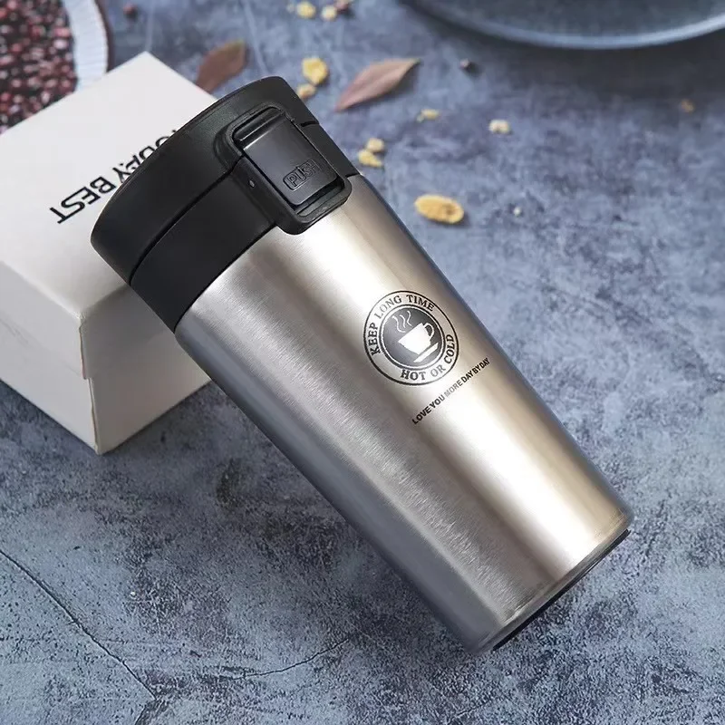 Thermal Mug Double Wall 304 Stainless Steel Coffee Cup Tea Vacuum Flask Thermos Water Bottle ...