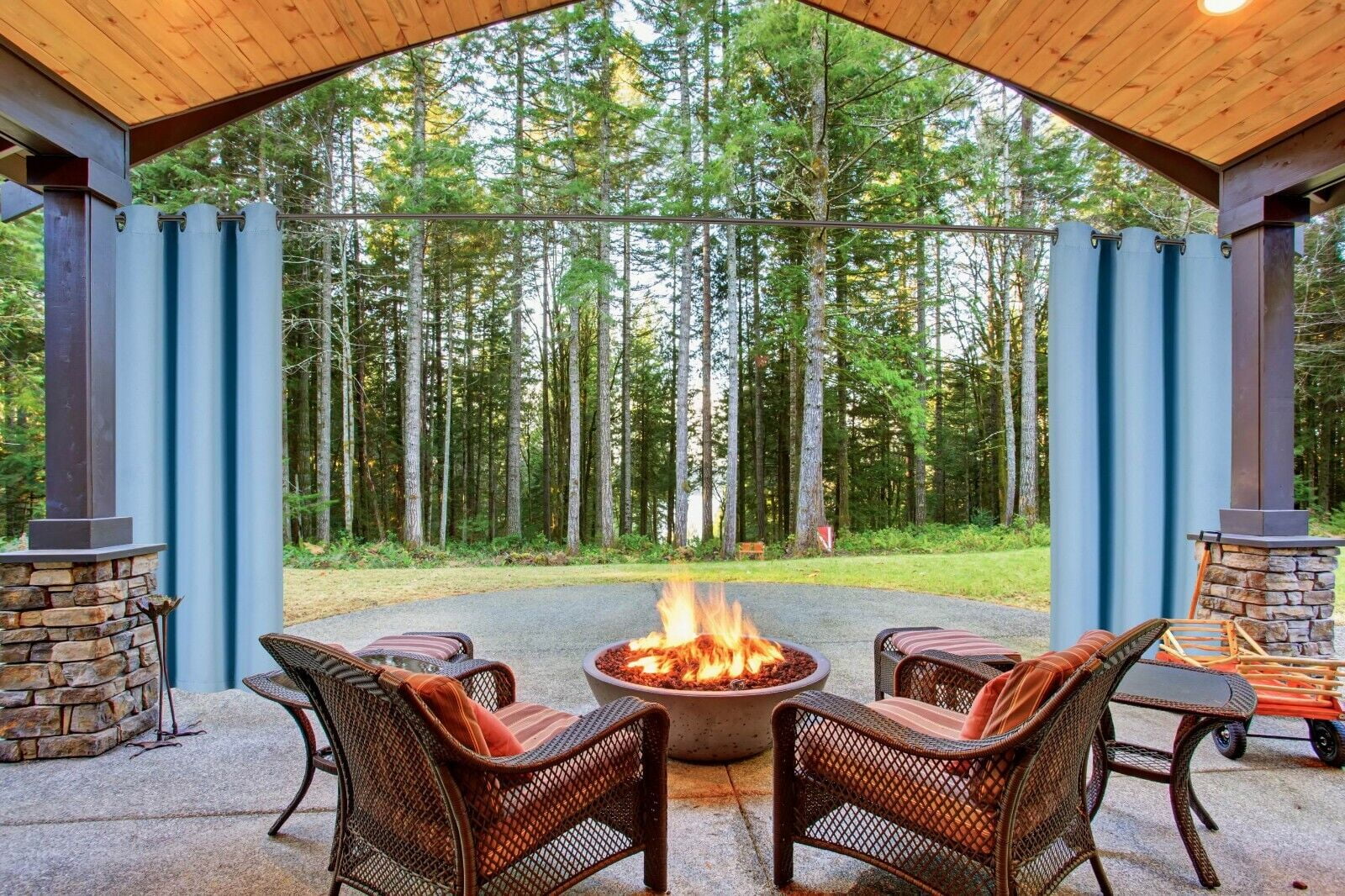 Thermal Outdoor Grommet Blackout Window Porch Curtain Panel K68 1 SET - Walmart.com