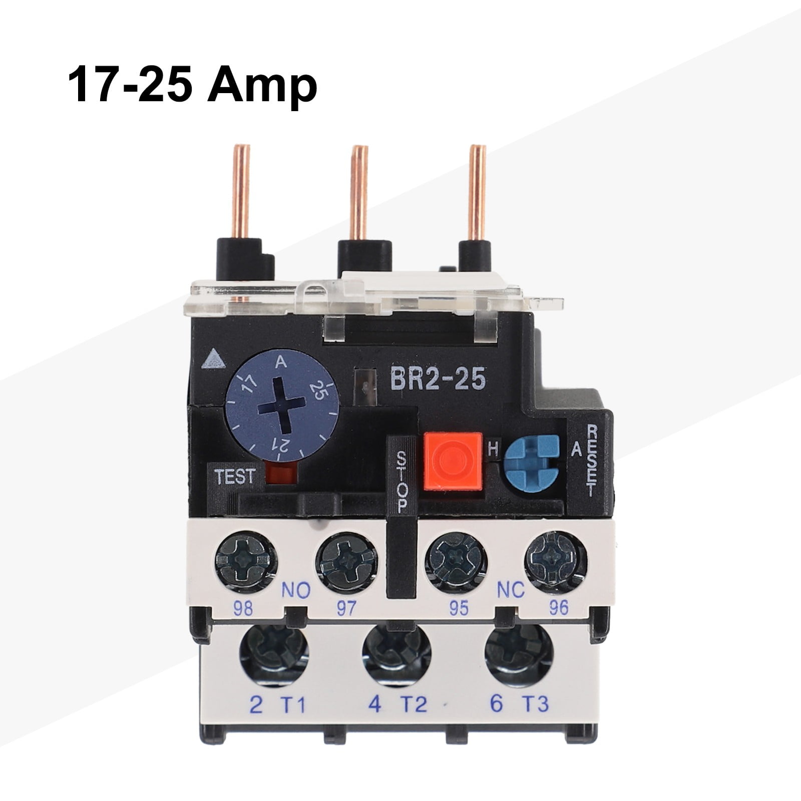 Thermal Overload Motor Relay 0.1-25Amp 3 Phase 690V AC 50Hz/60Hz FR NR2 ...