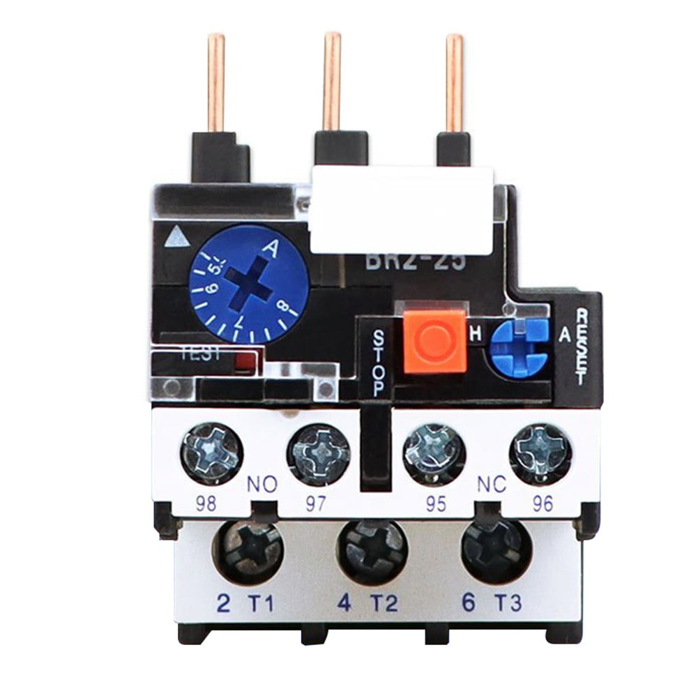 Thermal Overload Relay Thermal Protector NR2-25/Z Used with CJX2 BR2-25 BR2-36 BR2-93 10A ...