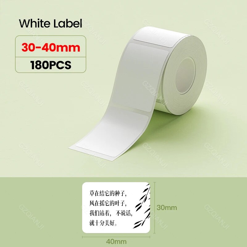 Thermal Papel For B21 B1 Printer Home Office Labels Roll Colorful ...