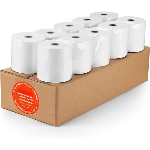 Thermal Paper 3 1/8 x 230ft, 10 Rolls Receipt Paper Work for Micronics ...