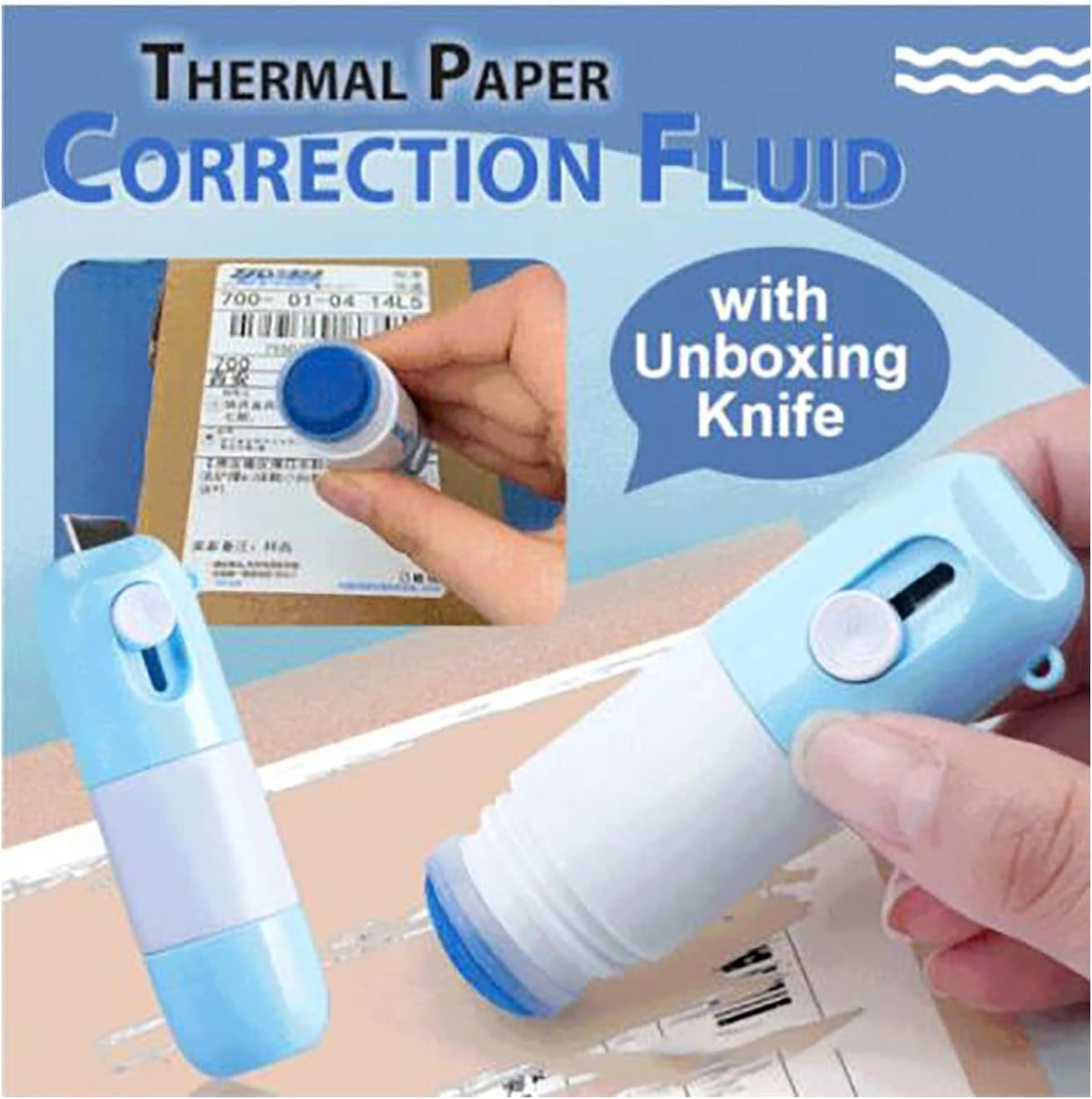 Thermal Paper Correction Fluid with Unboxing Tool, Thermal Paper Data ...
