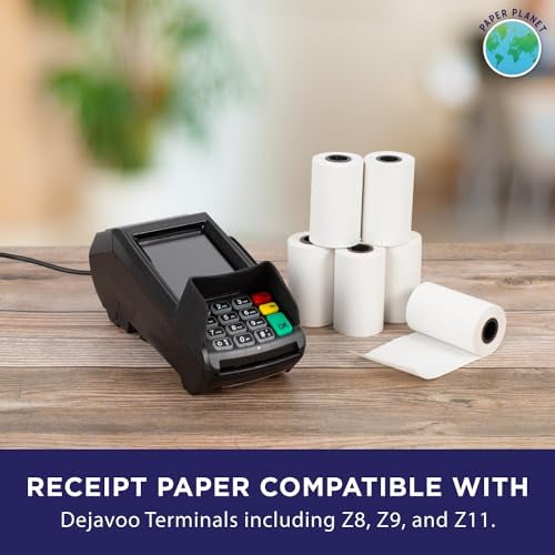 Thermal Paper for Dejavoo Terminal models P1, P3, P8, QD1, QD2, QD4, Z8 ...