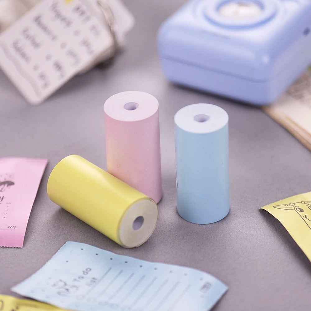 Thermal Paper,Paper Clear A6 Printer 3 Rolls Clear A6 Pocket Color 30mm ...