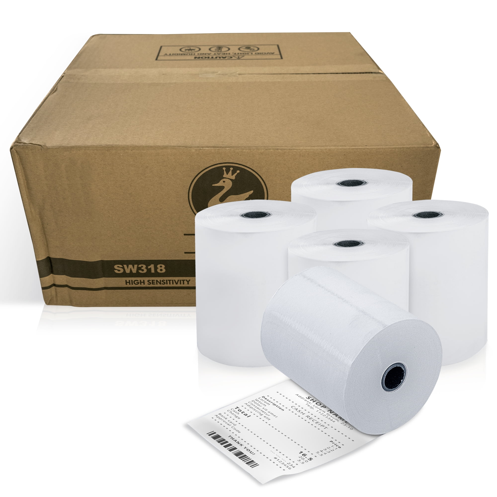 Thermal Paper Roll 3-1/8" x 220' - Walmart.com