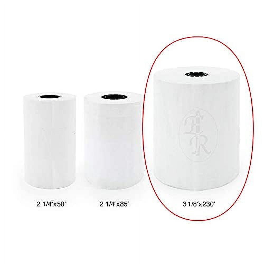 Thermal Paper Rolls 3 1/8 x 230 - Made: [50/pack] BPA Free CC Receipt ...