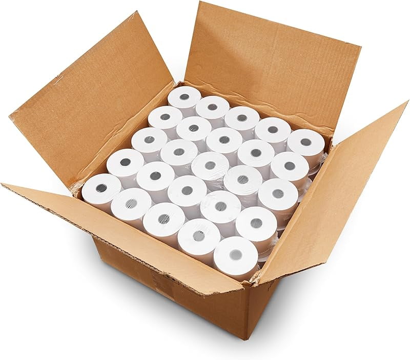 Thermal Paper Rolls (57mm x 30mm) For New Square Terminal Credit Card ...