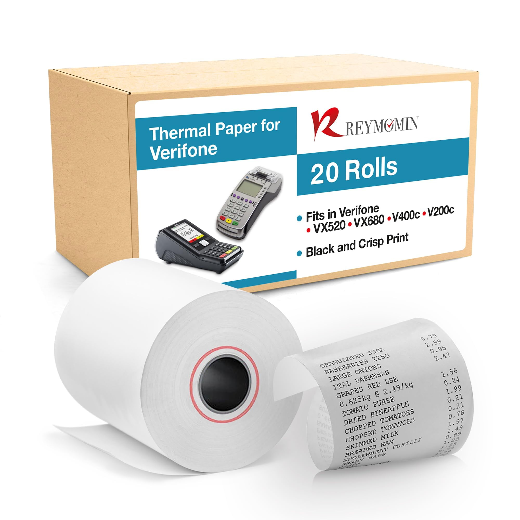 Thermal Paper Rolls for Verifone Vx520, Vx680, T650, P400m – Thermal ...